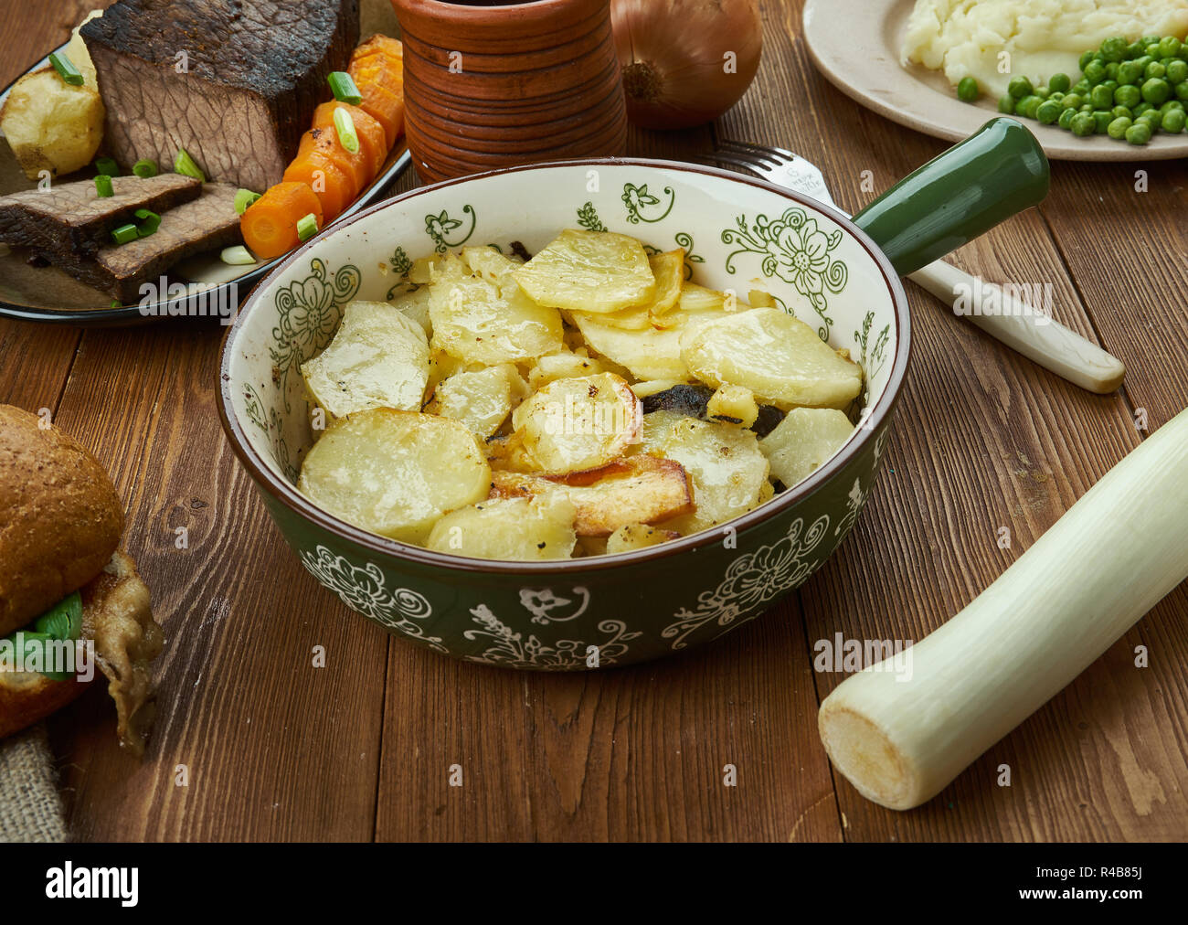 Lancashire Hot Pot , English cuisine, famous meat and potato ...