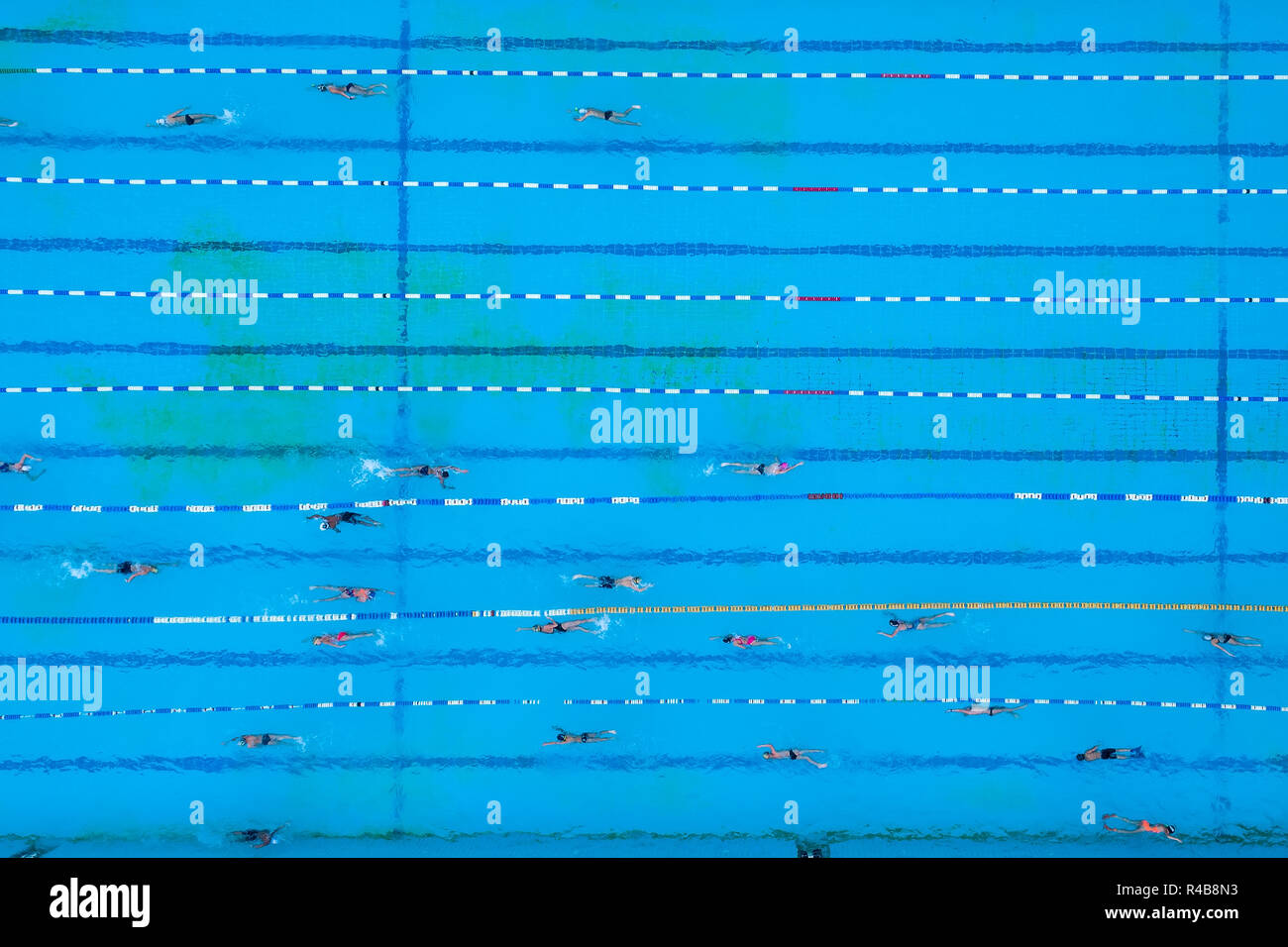 Aerial of swimming pool hi-res stock photography and images - Alamy