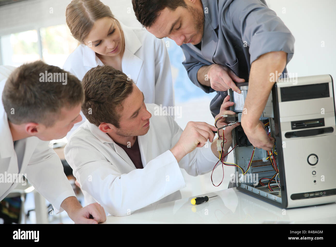 Teens Teacher Science Lab High Resolution Stock Photography and Images ...