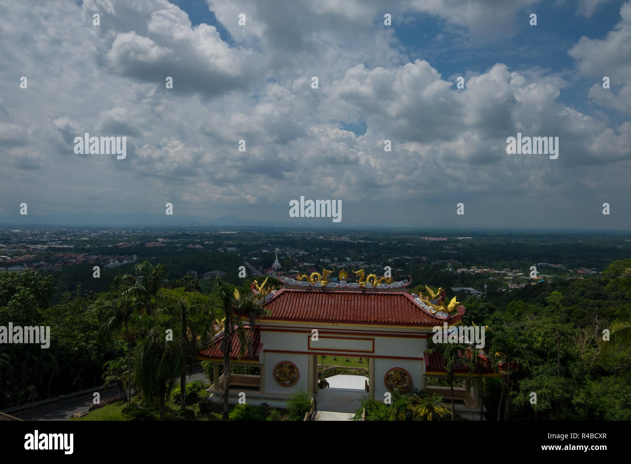 The hilltop view at Hat Yai, Thailand Stock Photo - Alamy