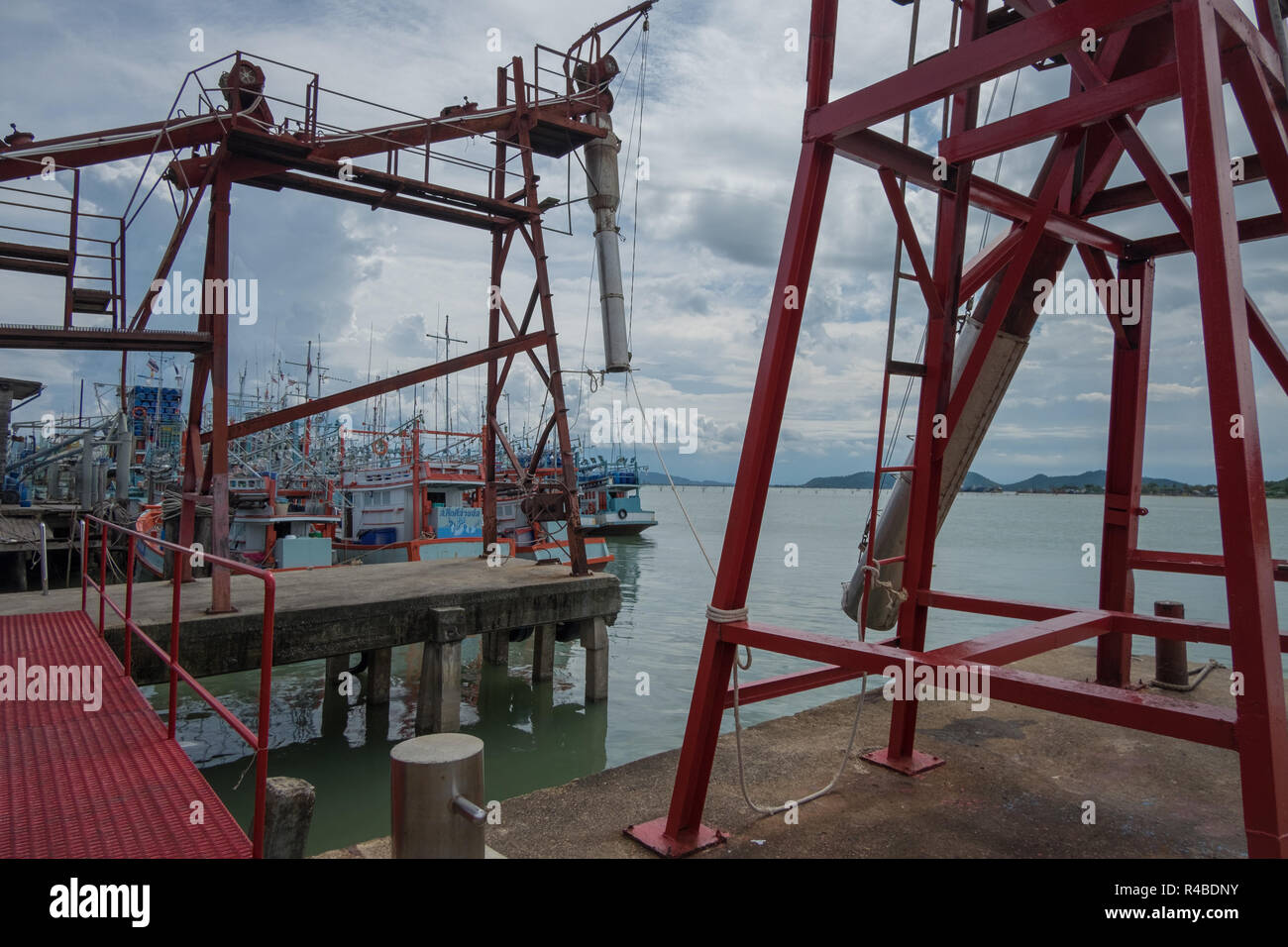 The old port in Songkhla, Thailand Stock Photo - Alamy