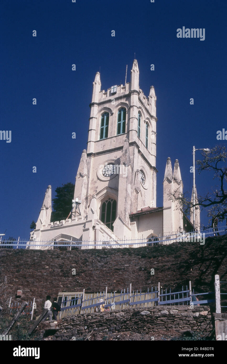 View of Christ church, Shimla, Himachal Pradesh, India, Asia Stock ...