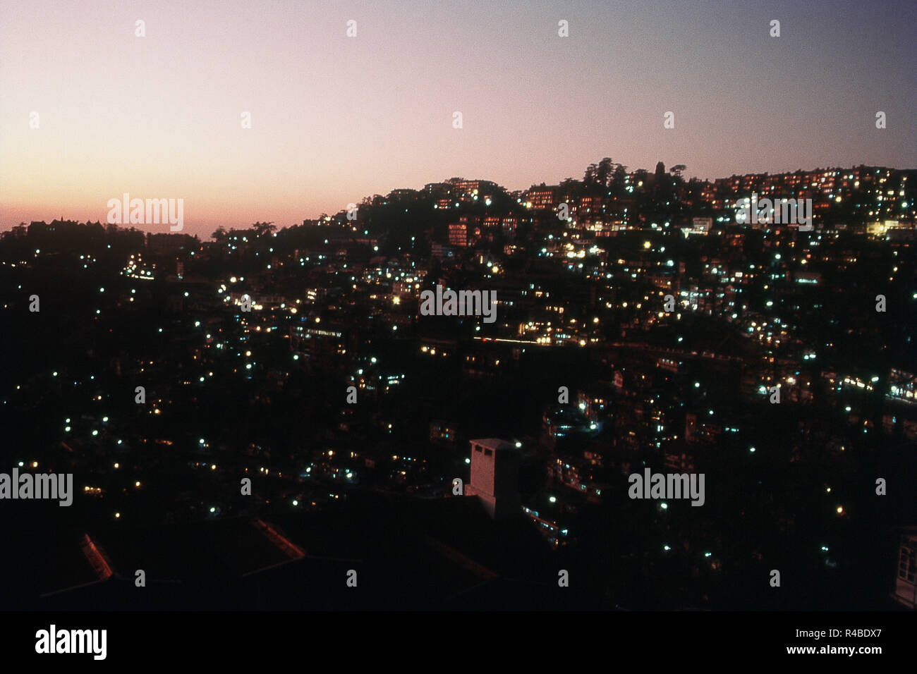 Night view of Shimla, Himachal Pradesh, India, Asia Stock Photo - Alamy