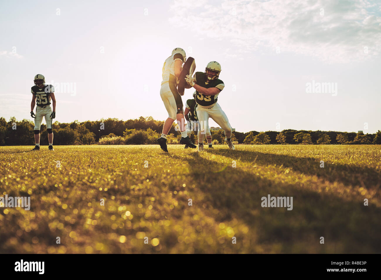 Football practice drills hi-res stock photography and images - Alamy