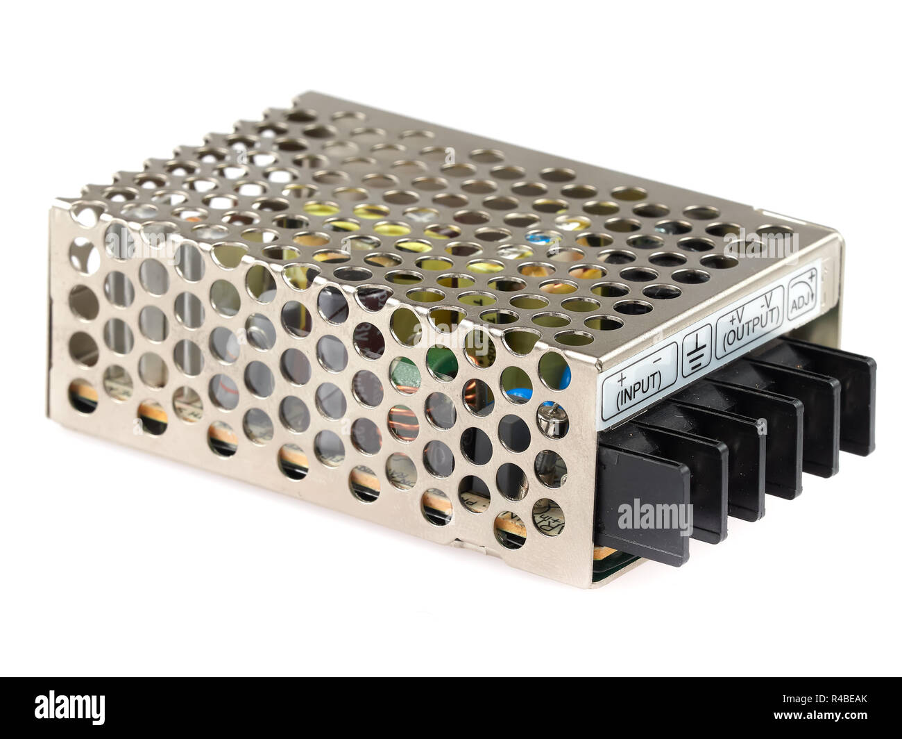 Switching power supply DC to DC isolated on white background Stock ...