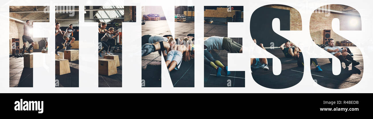 People doing different exercises gym hi-res stock photography and ...