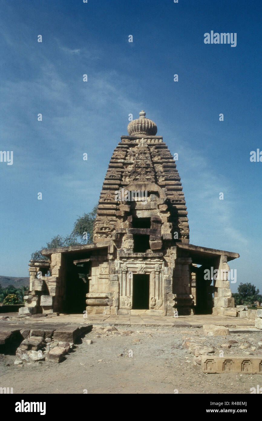 Exterior of galaganatha temple at Pattadakal, Karnataka, India, Asia ...
