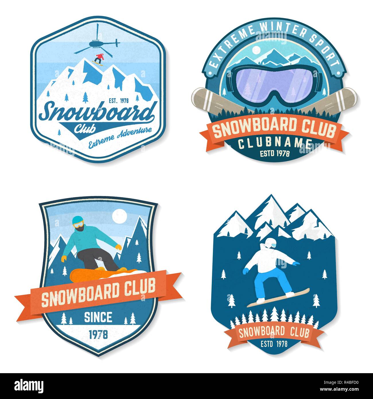 Snowboard logo hi-res stock photography and images - Alamy