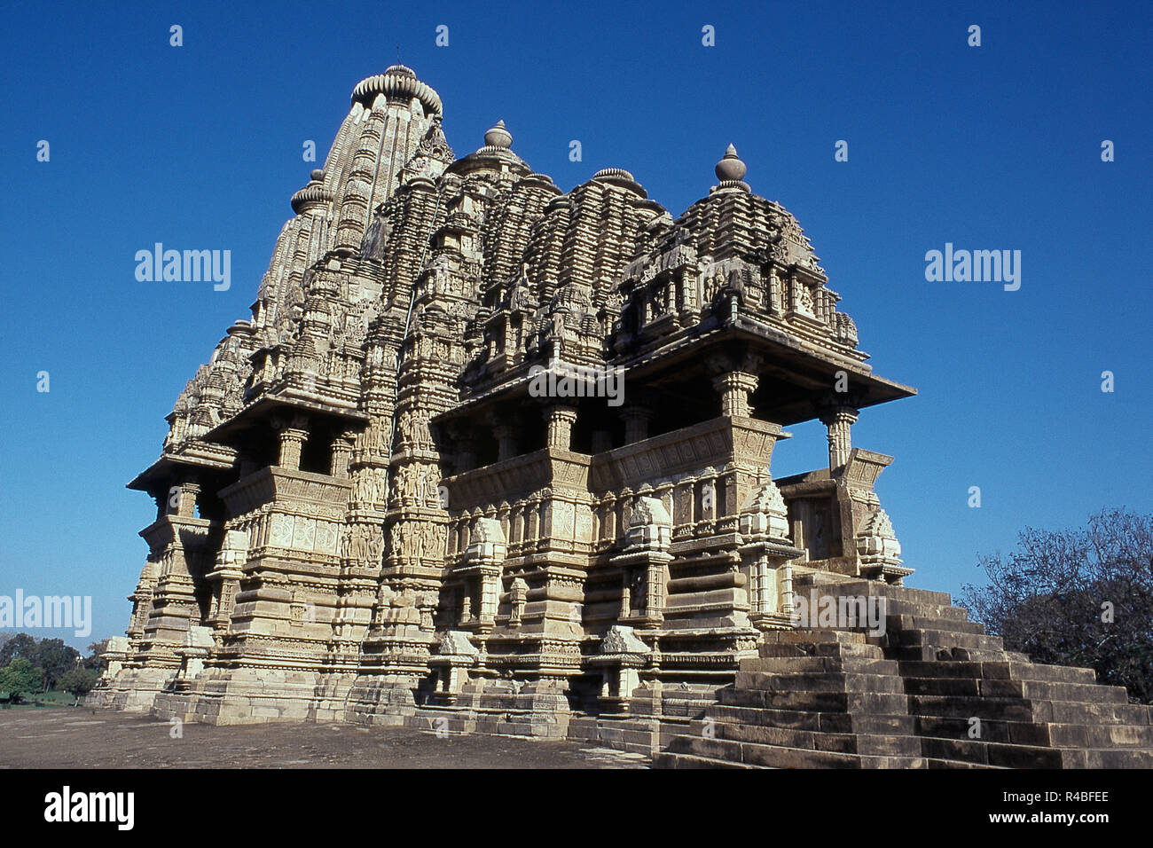 View of Vishvanatha Temple, Khajuraho, Madhya Pradesh, India, Asia ...