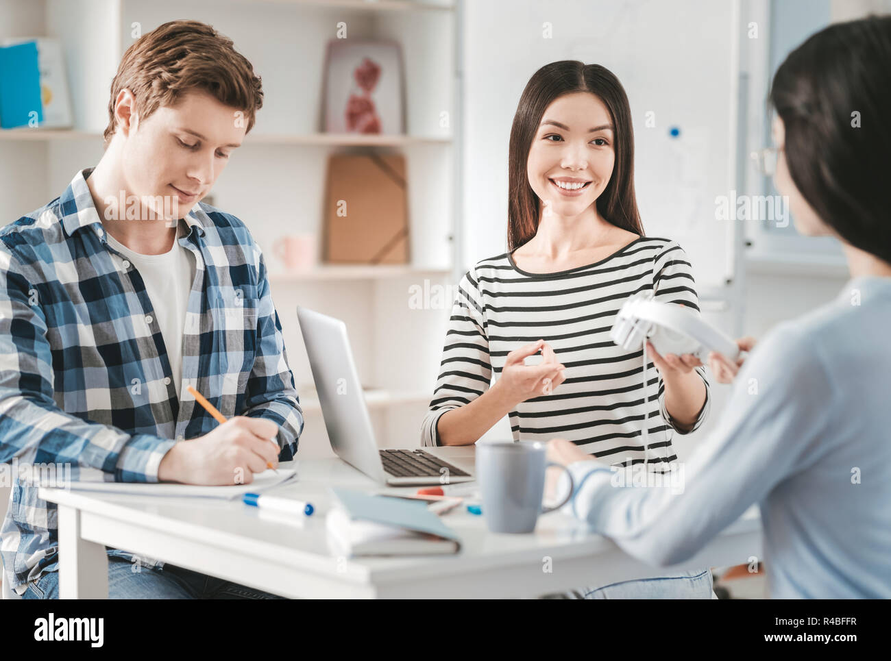 Dream team. Dream team of three young promising human resource managers ...