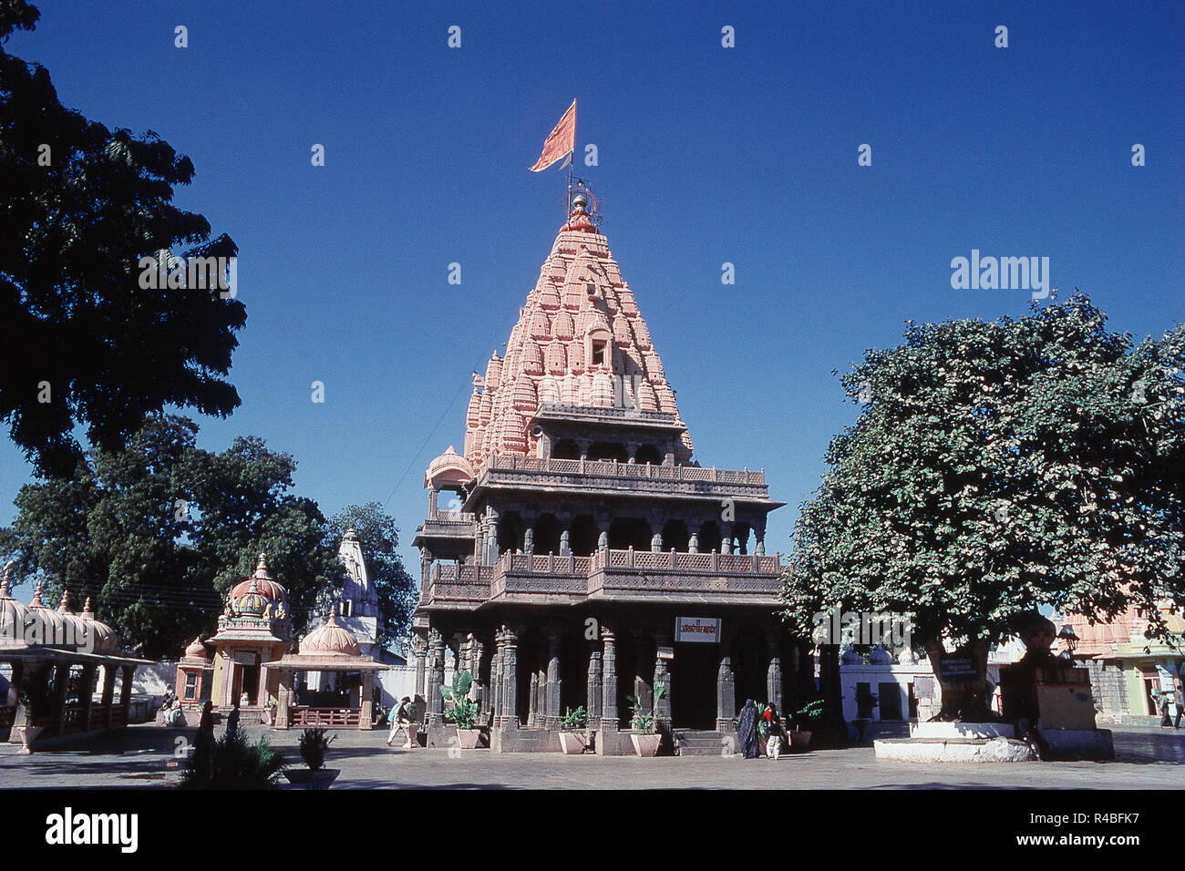 Exterior view of Mahakaleshwar Temple, Ujjain, Madhya Pradesh, India ...