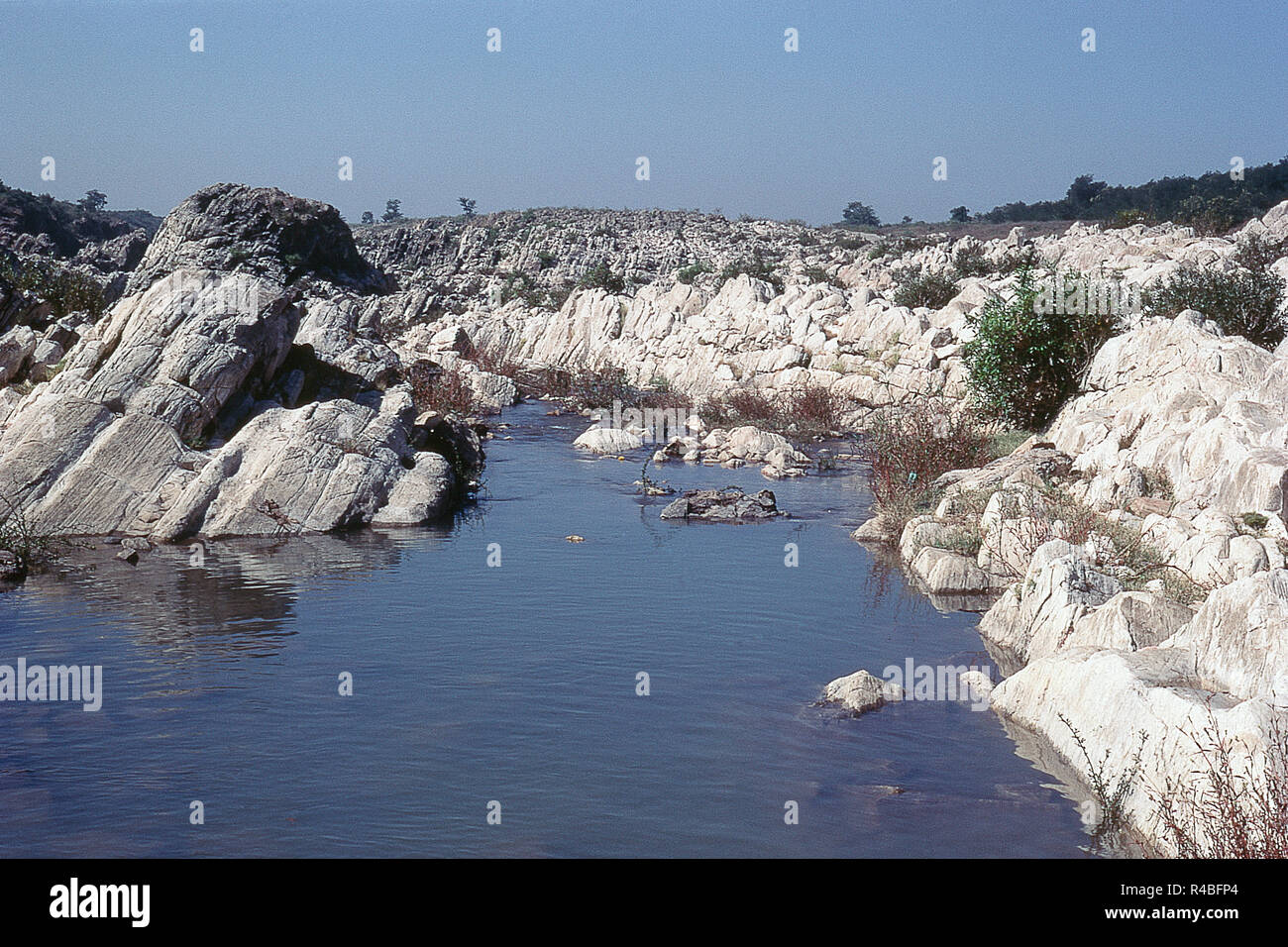 Marble rocks, Narmada river, Bhera Ghat, Jabalpur, Madhya Pradesh ...