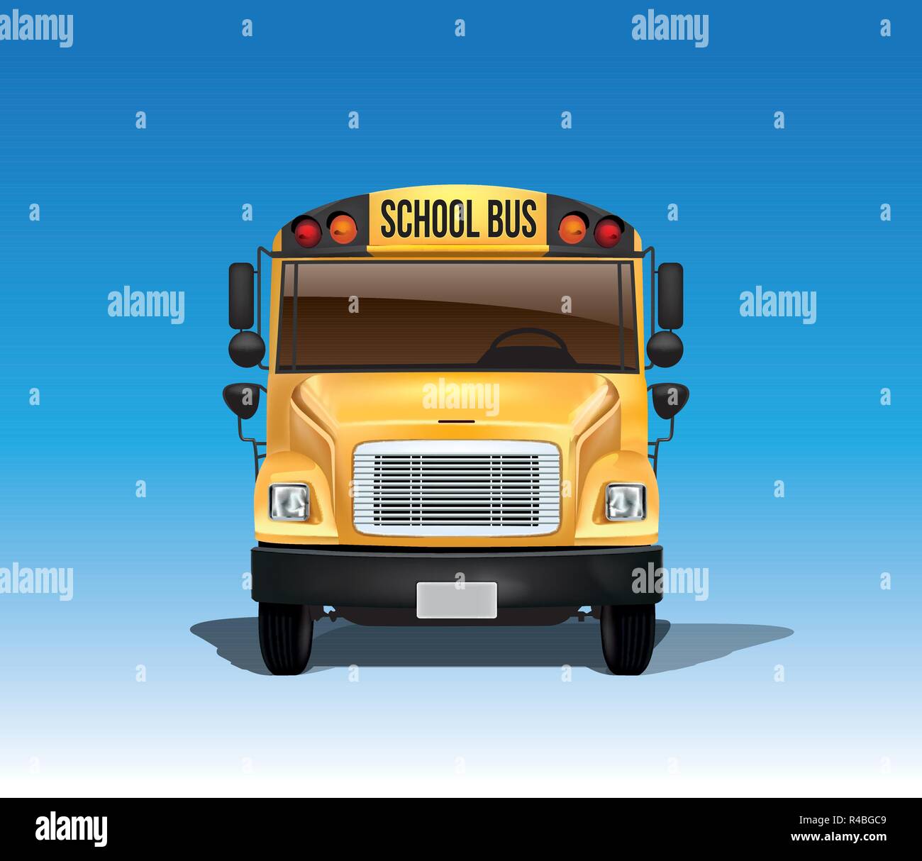 American School Bus in Vector Stock Vector Image & Art - Alamy