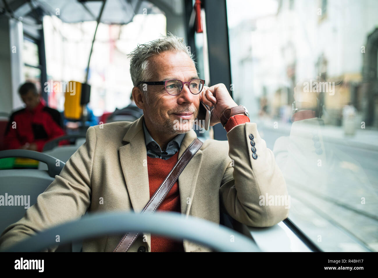 Bus old person sitting hi-res stock photography and images - Alamy