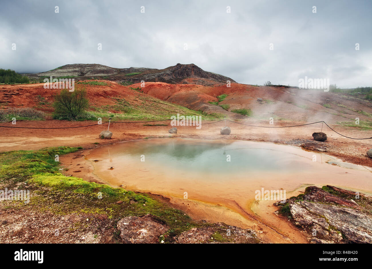 Iceland geothermal landscape Stock Photo - Alamy