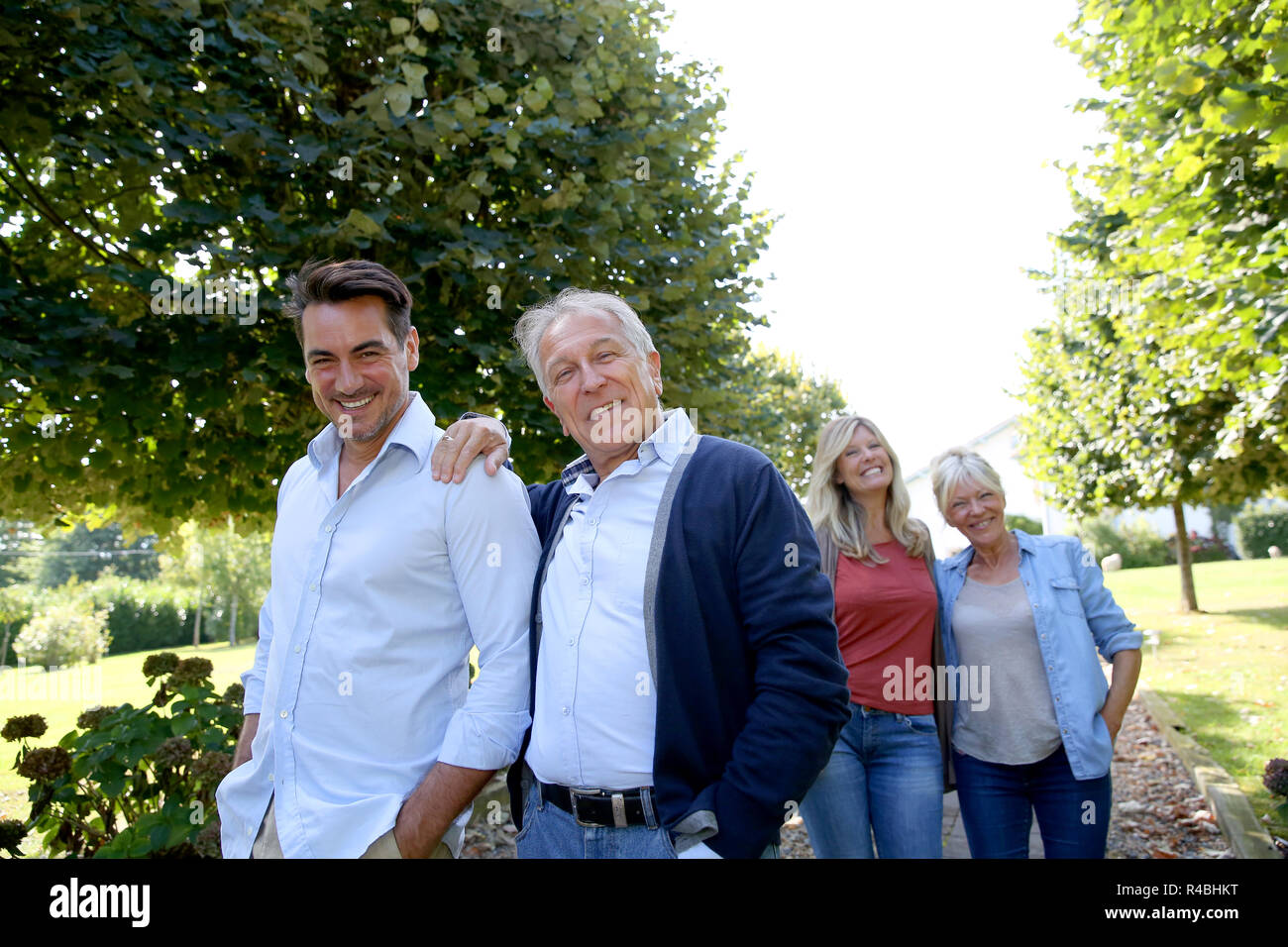 Family parents children grandparents walk hi-res stock photography and ...