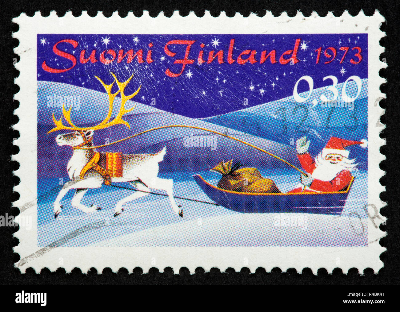 Finnish postage stamp Stock Photo - Alamy