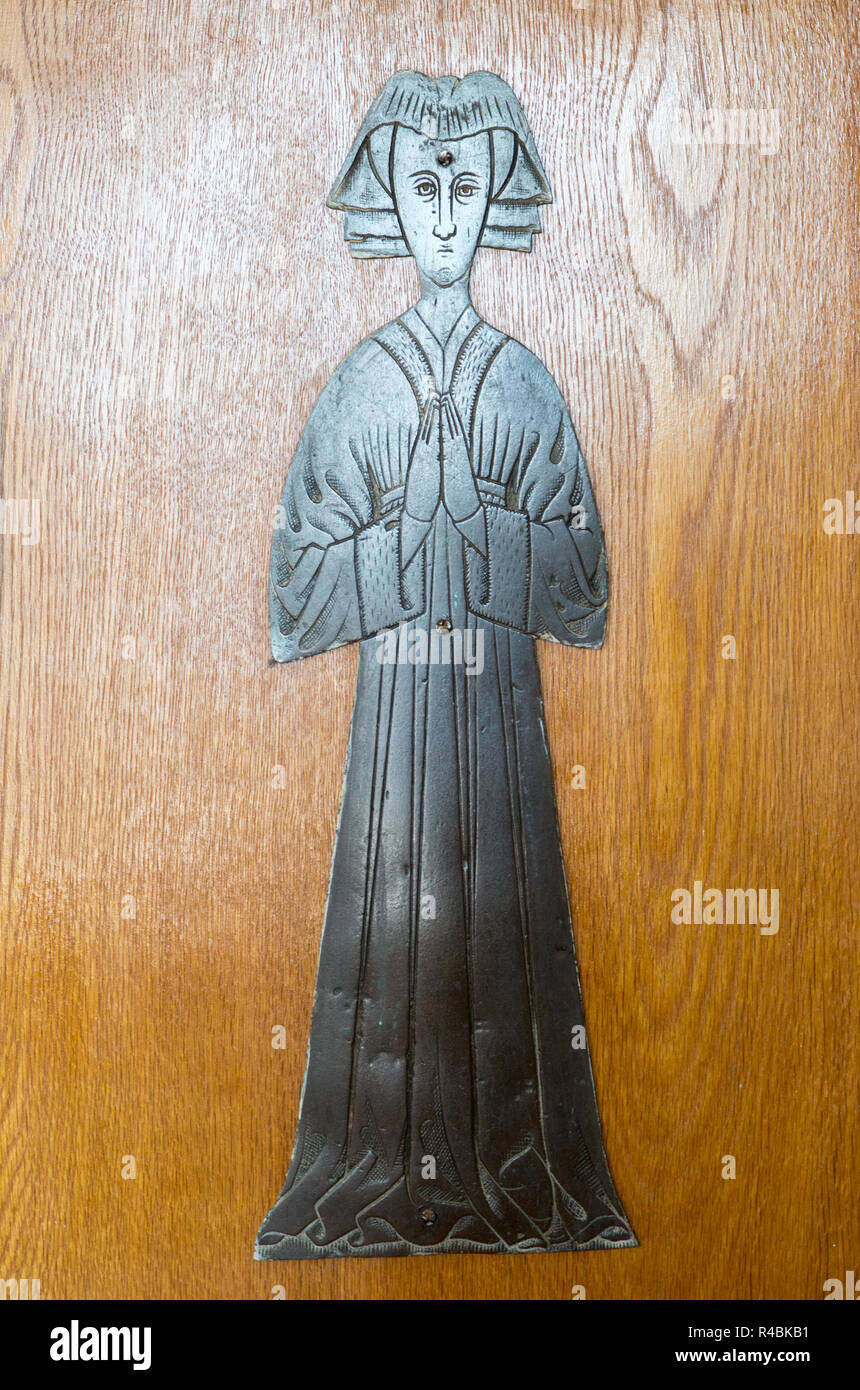 Church of Saint Lawrence, Knodishall, Suffolk, England, UK brass ...