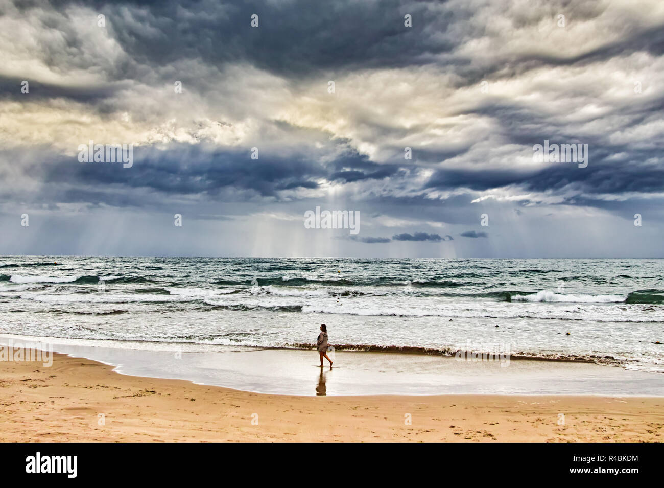 beach and sea, walk on the beach Stock Photo - Alamy