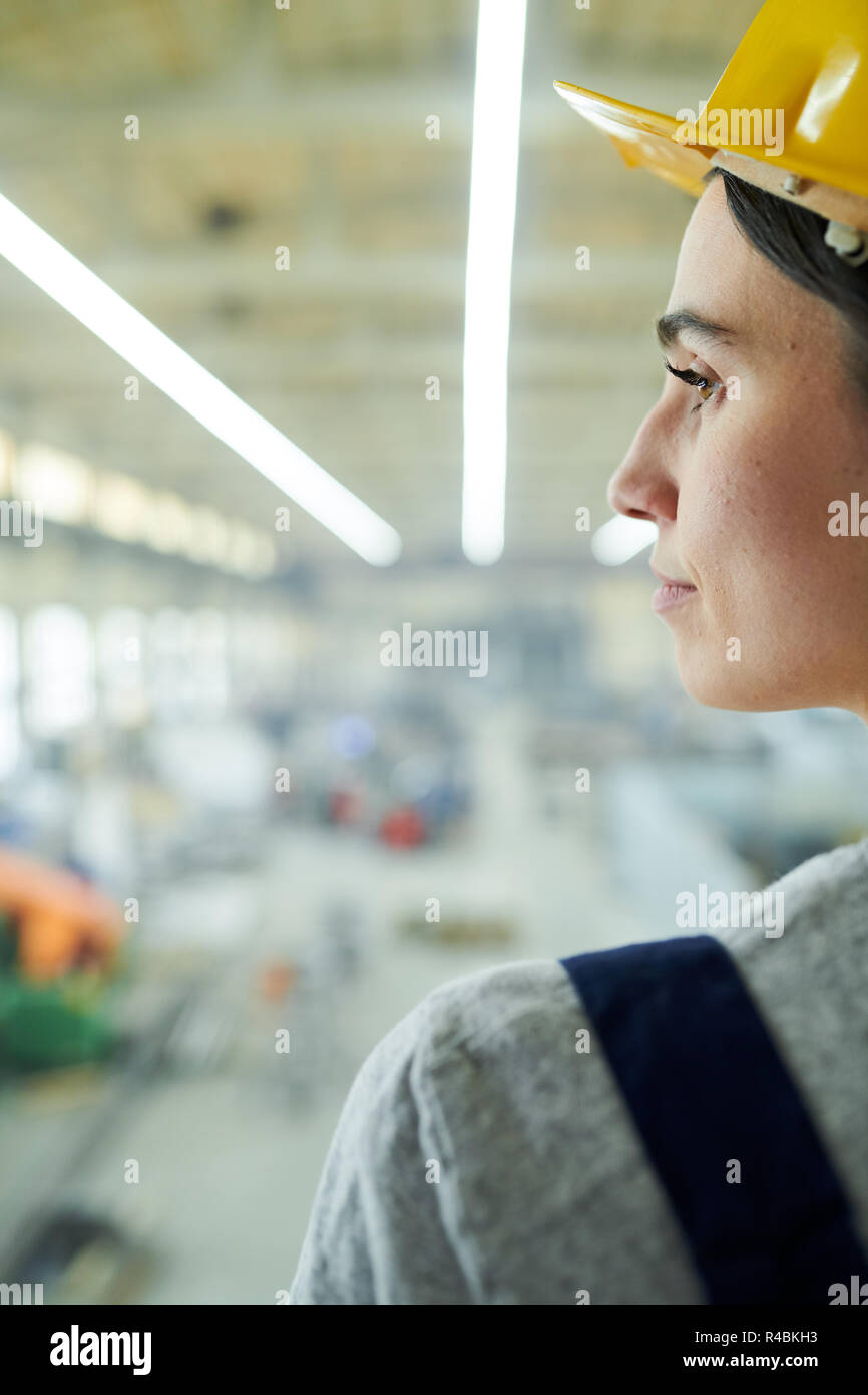 Side view young female industrial hi-res stock photography and images ...