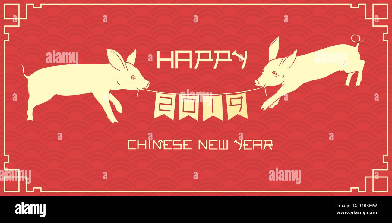 Two little pigs Stock Vector Images - Alamy