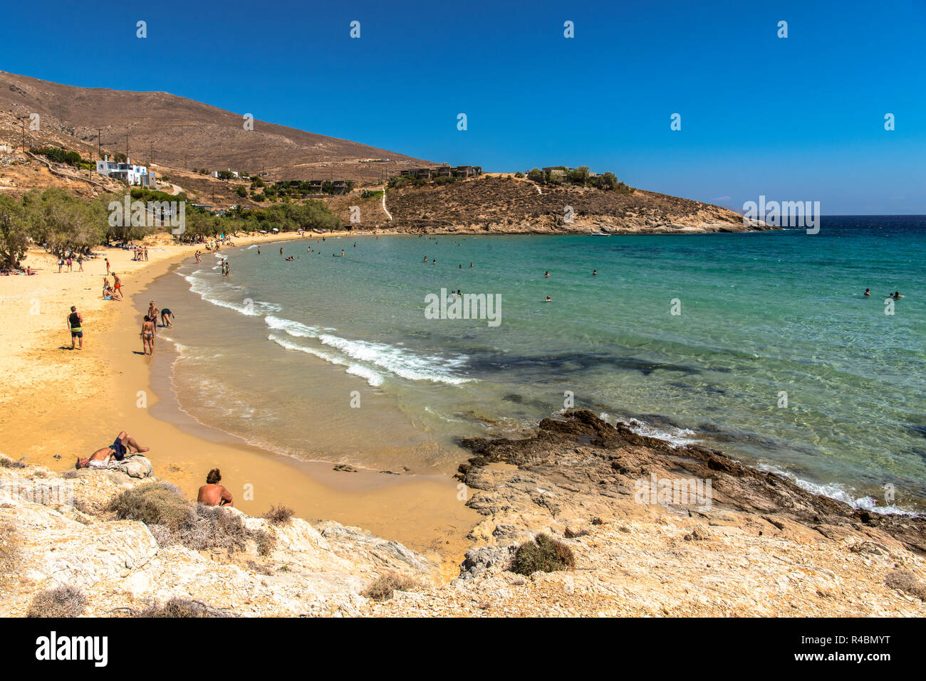 Greece. Serifos Island. Psili Amos beach Stock Photo - Alamy