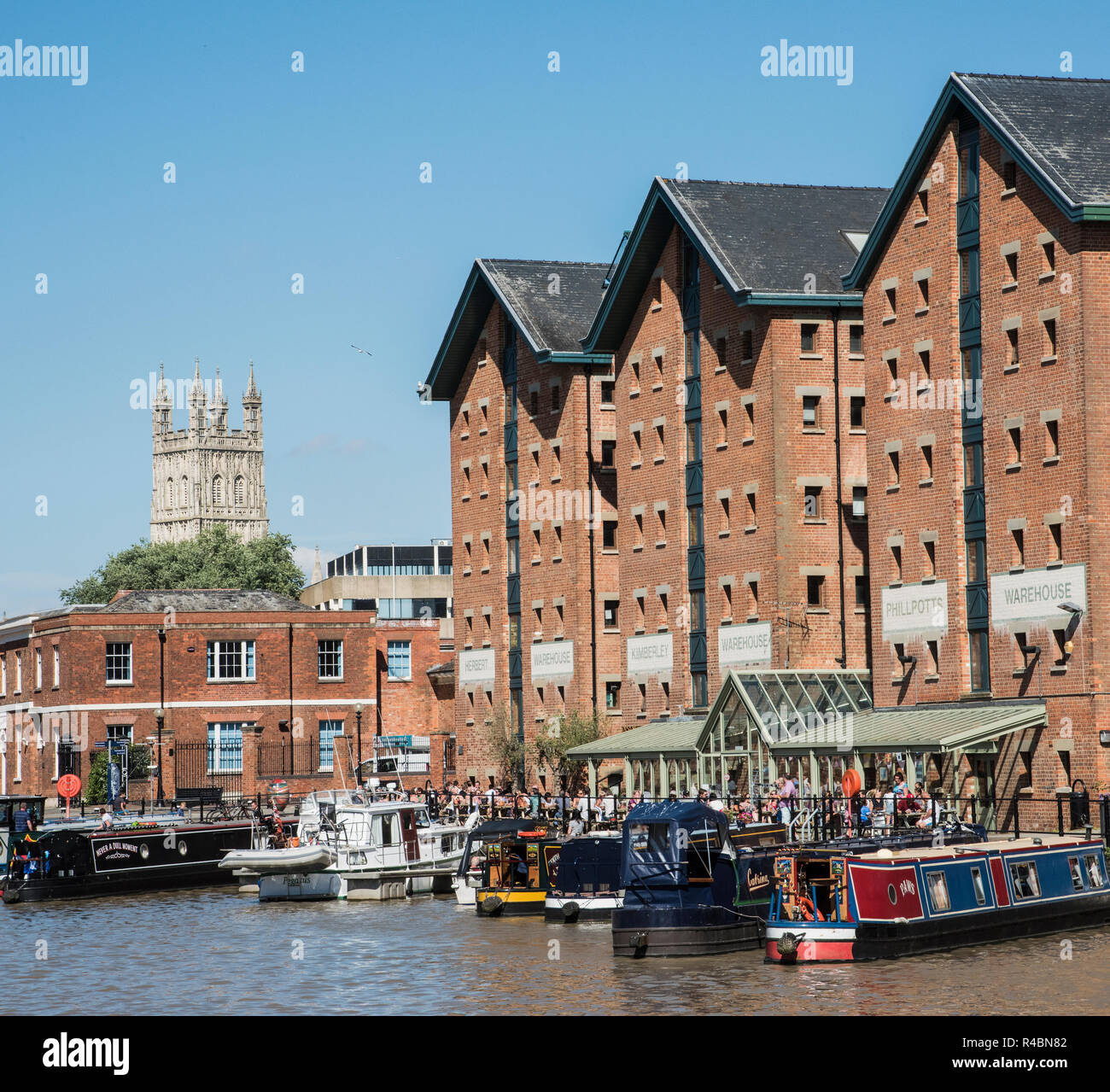 Historical Gloucester Docks renovated warehouses and canal side ...