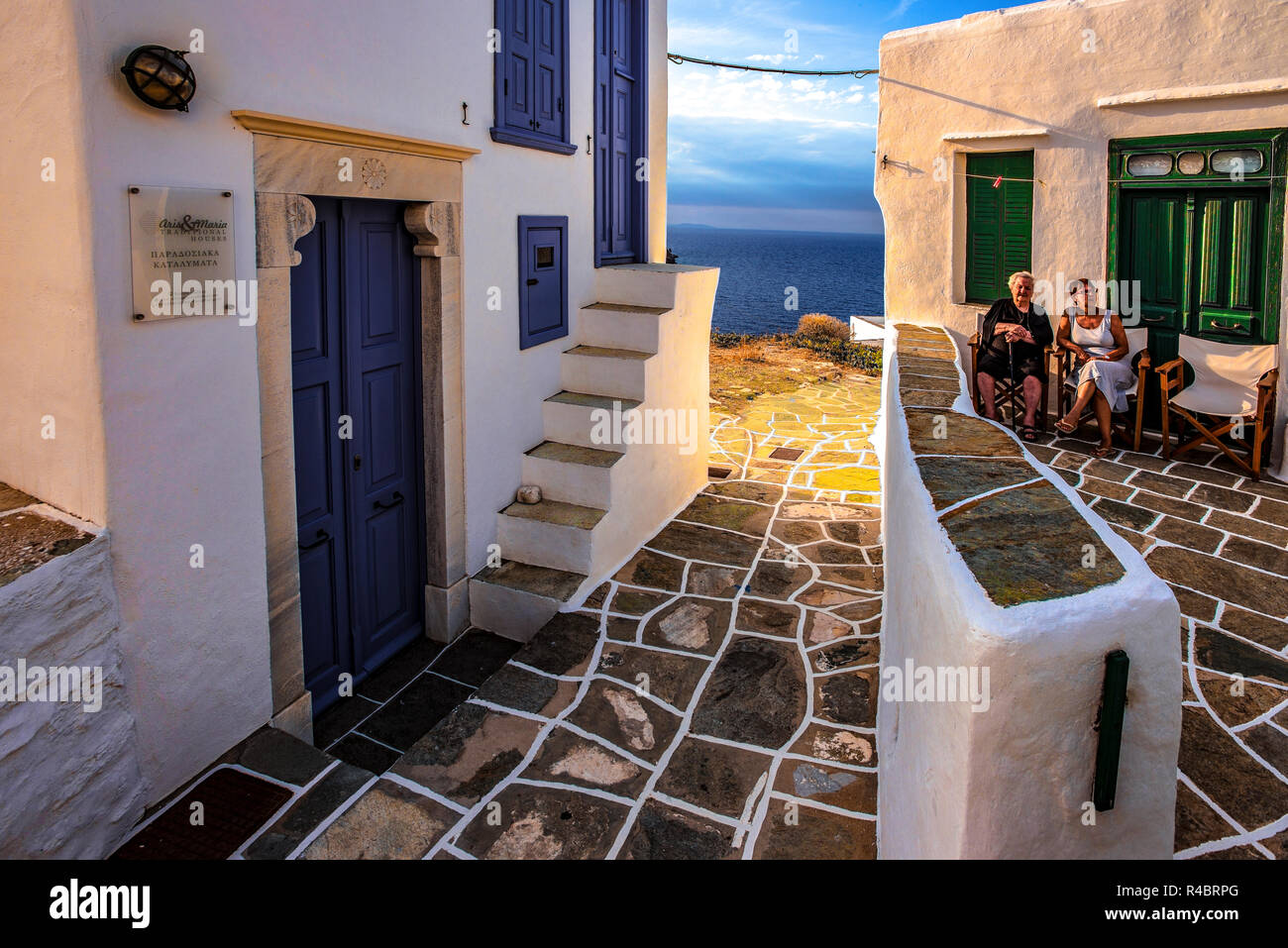 Greece, Sifnos Island, Kastro village Stock Photo - Alamy