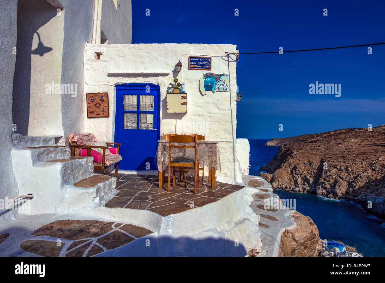Greece, Sifnos Island, Kastro village Stock Photo - Alamy