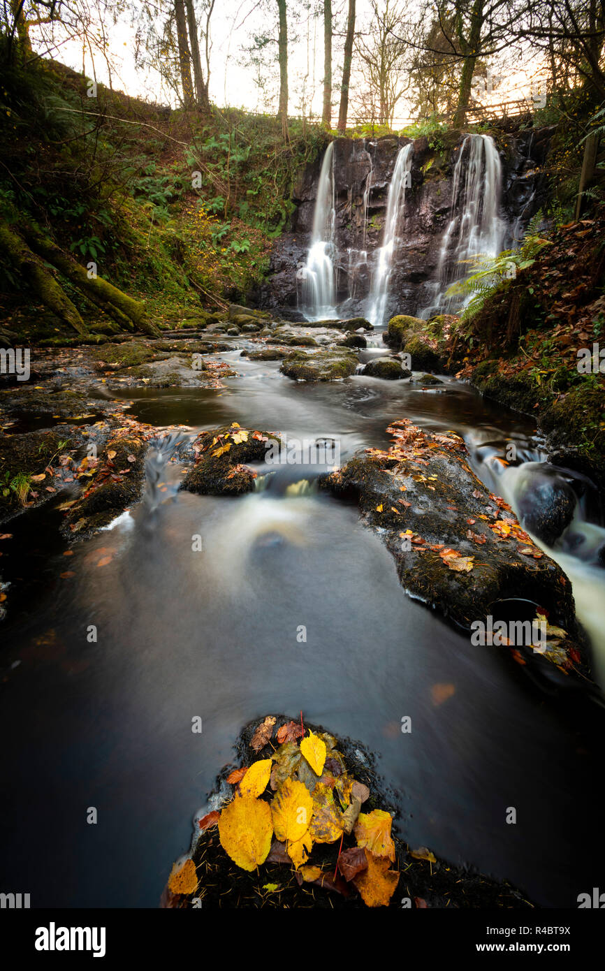 Glenariff forest park waterfall glens hi-res stock photography and ...