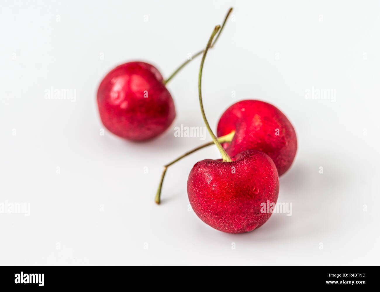 Group of fresh cherry in stuido shot Stock Photo - Alamy