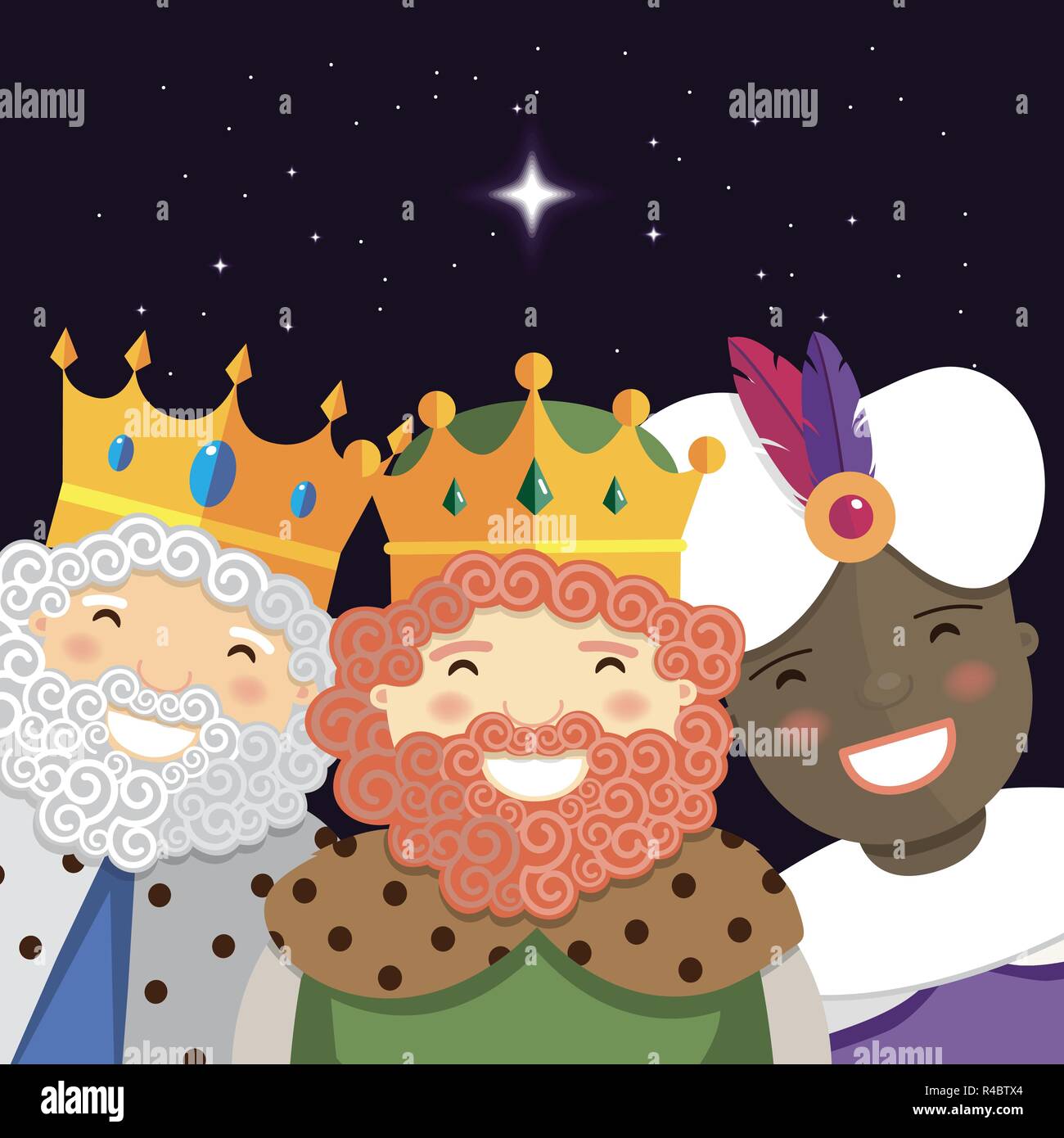 Three smiling Stock Vector Images - Alamy