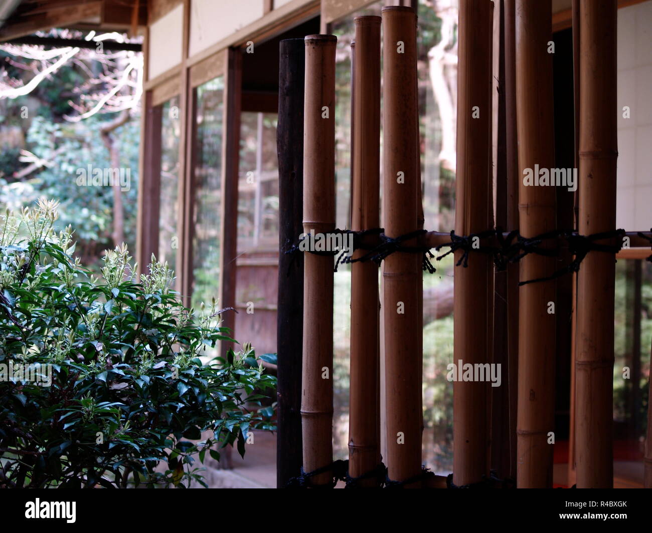 Zen Garden Dojo with Bamboo, Kyoto, Japan Stock Photo - Alamy