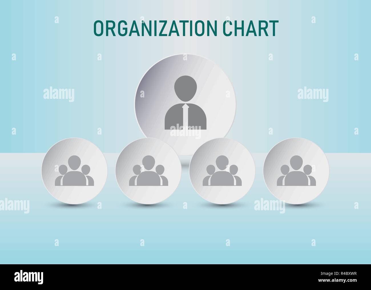Organization chart with business people icons. business infographic ...