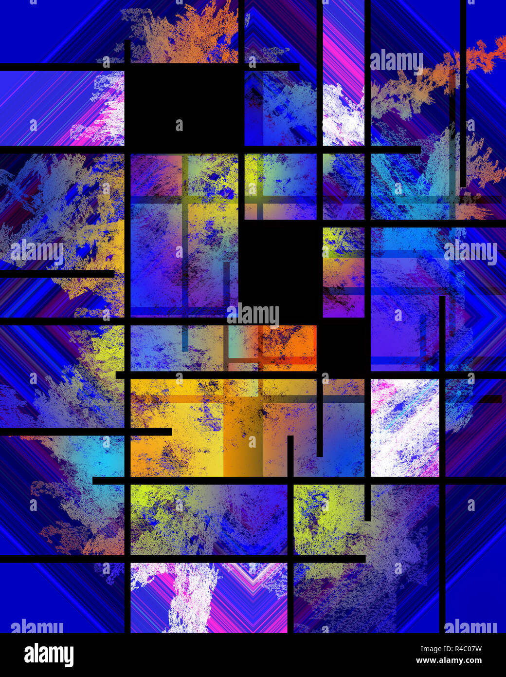 Modern Art Inspired Geometric Design Stock Photo - Alamy