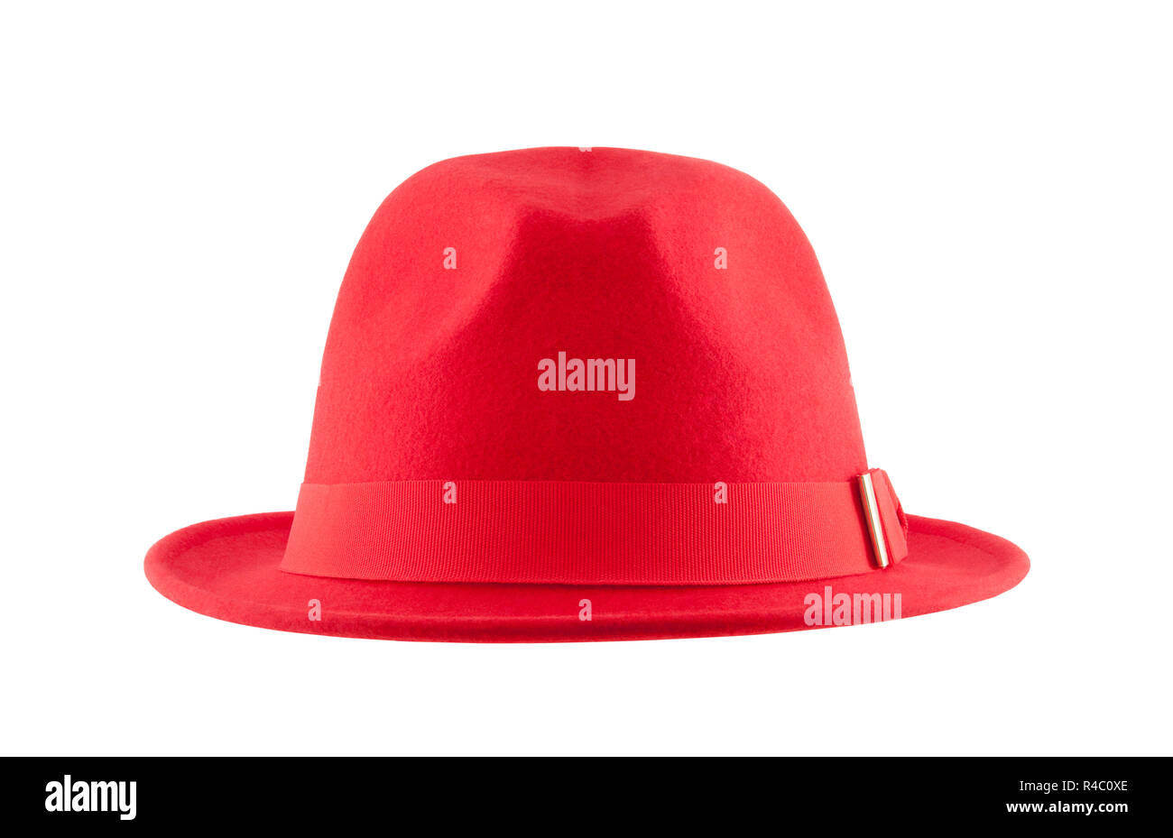 Red hat isolated on white background Stock Photo - Alamy