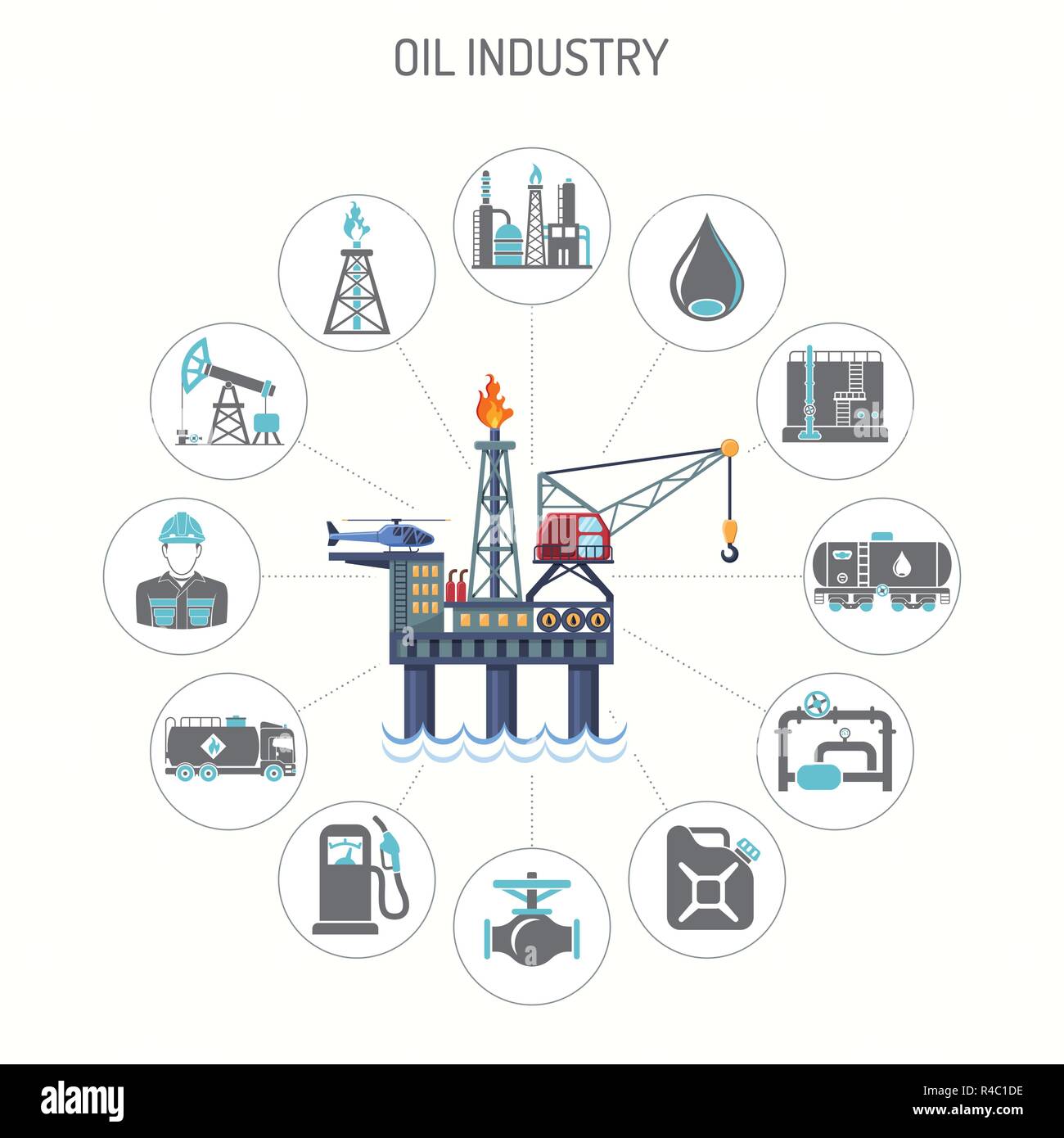 Oil Industry Concept Stock Vector Image & Art - Alamy