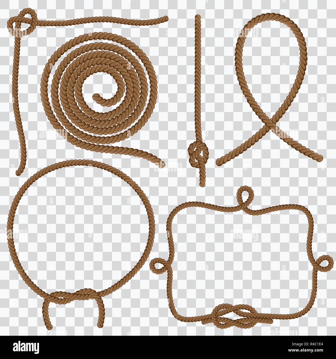 Ropes and Knots Stock Vector Image & Art - Alamy