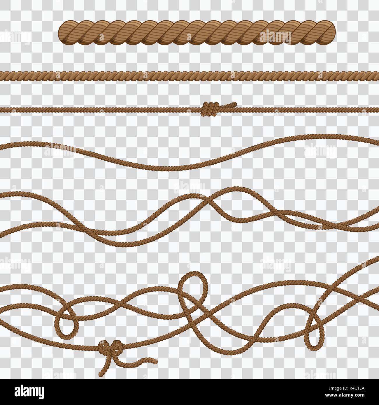 Ropes and Knots Stock Vector Image & Art - Alamy