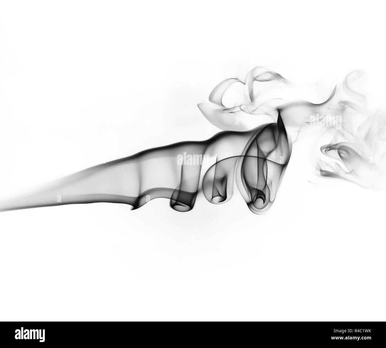 Aroma smoke line stream Cut Out Stock Images & Pictures - Alamy