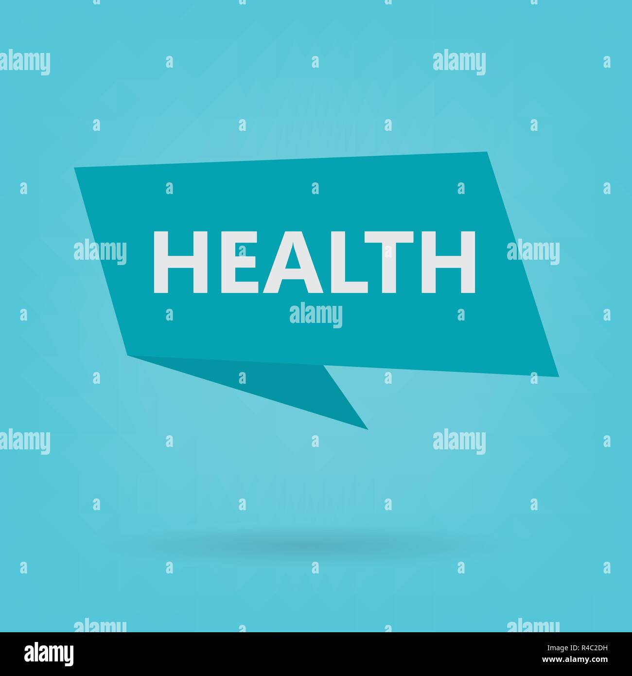 health written on a speech bubble- vector illustration Stock Vector ...