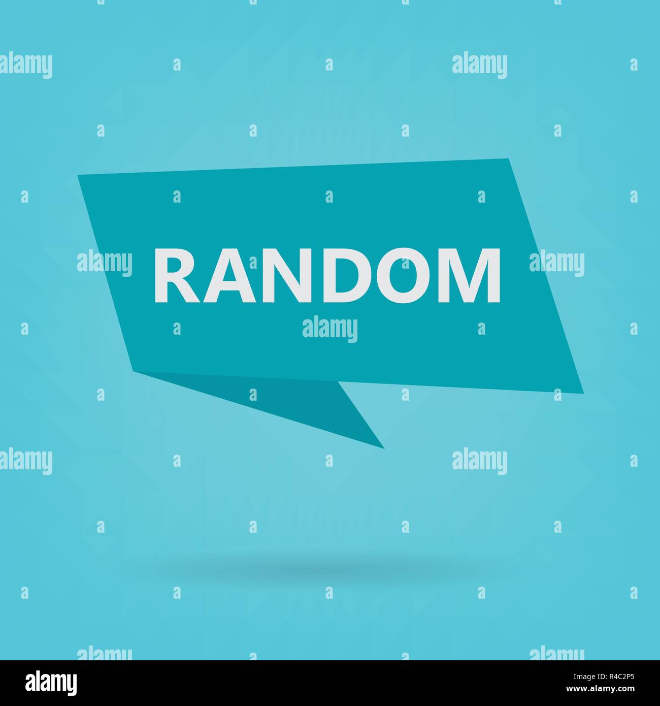 random word on a speech bubble- vector illustration Stock Vector Image ...