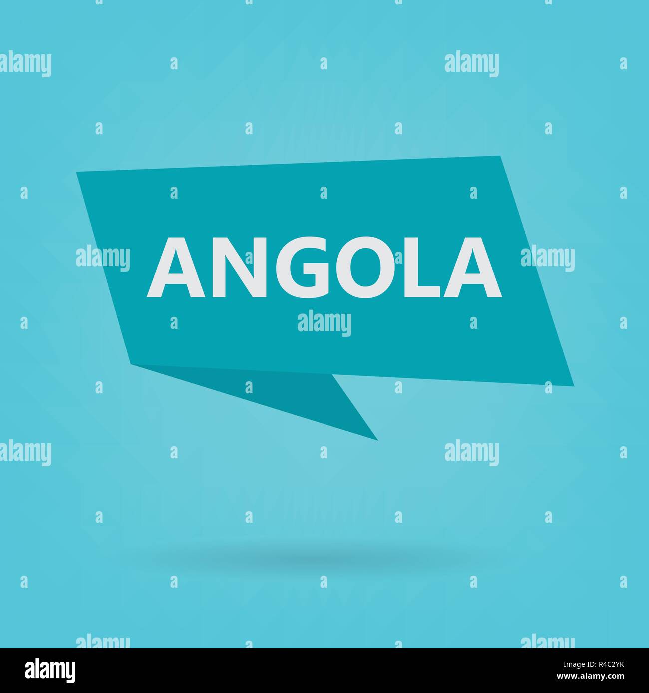Angola word on a speech bubble- vector illustration Stock Vector Image ...