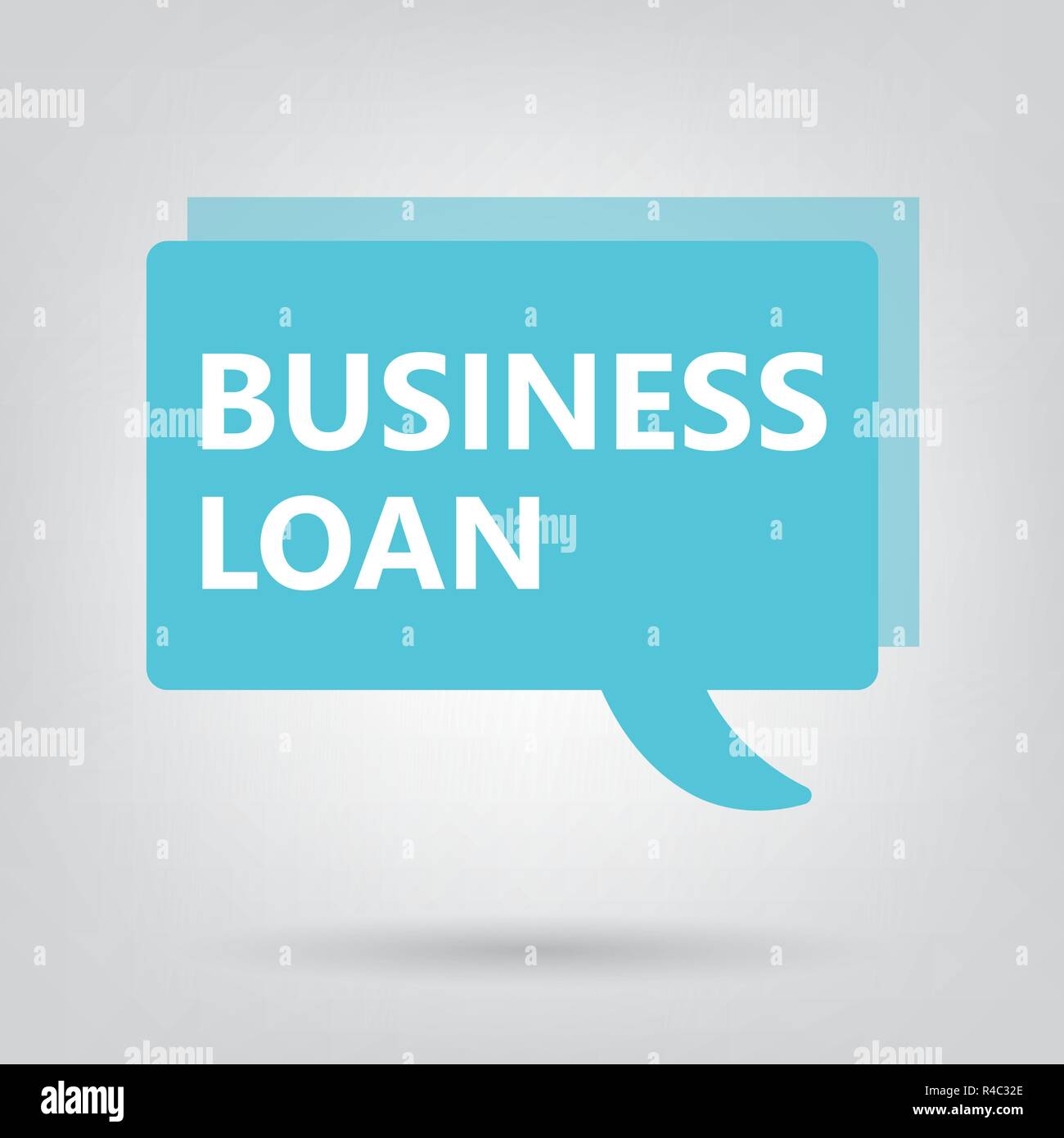 business loan text on a speech bubble- vector illustration Stock Vector ...