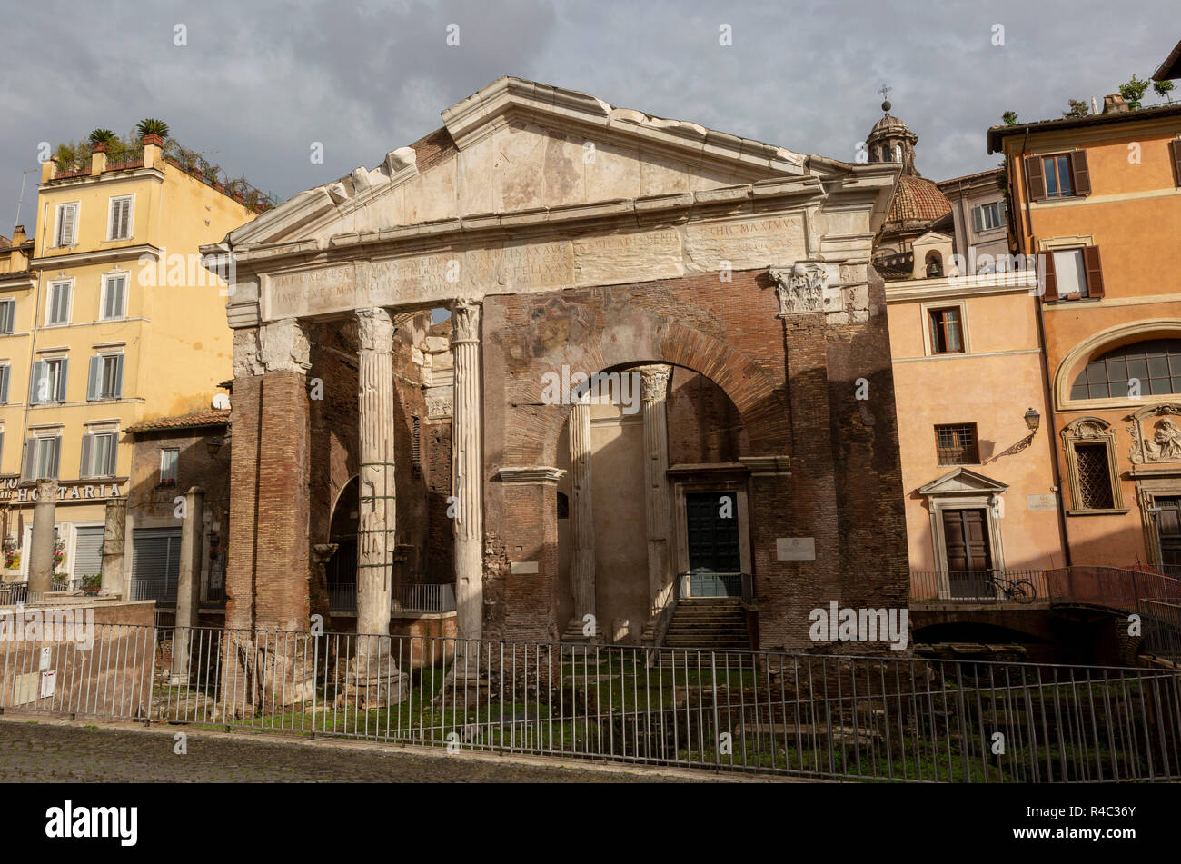 Portico of Ottavia Stock Photo - Alamy