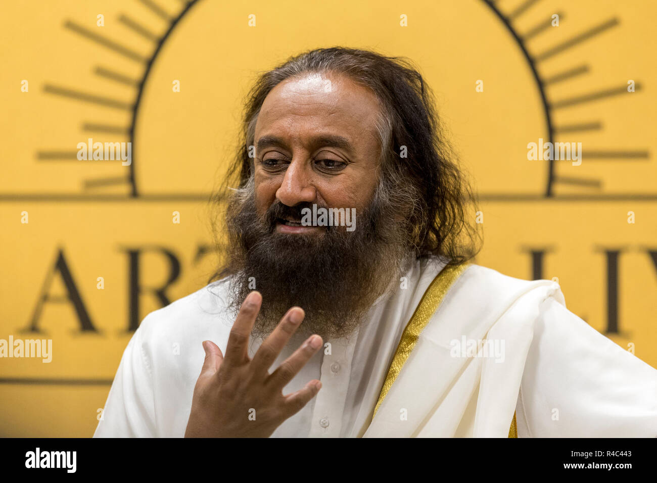 Dubai, United Arab Emirates - November 17, 2018: Indian spiritual guru ...