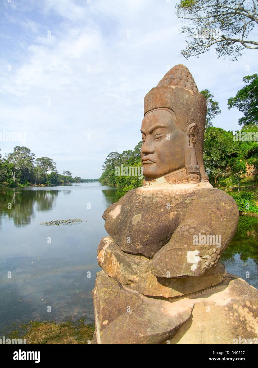 temple detail at ankor thom Stock Photo - Alamy