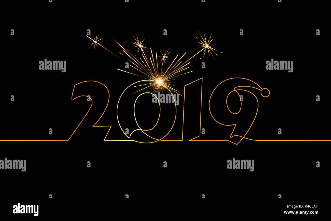 Gold line illustration hi-res stock photography and images - Alamy