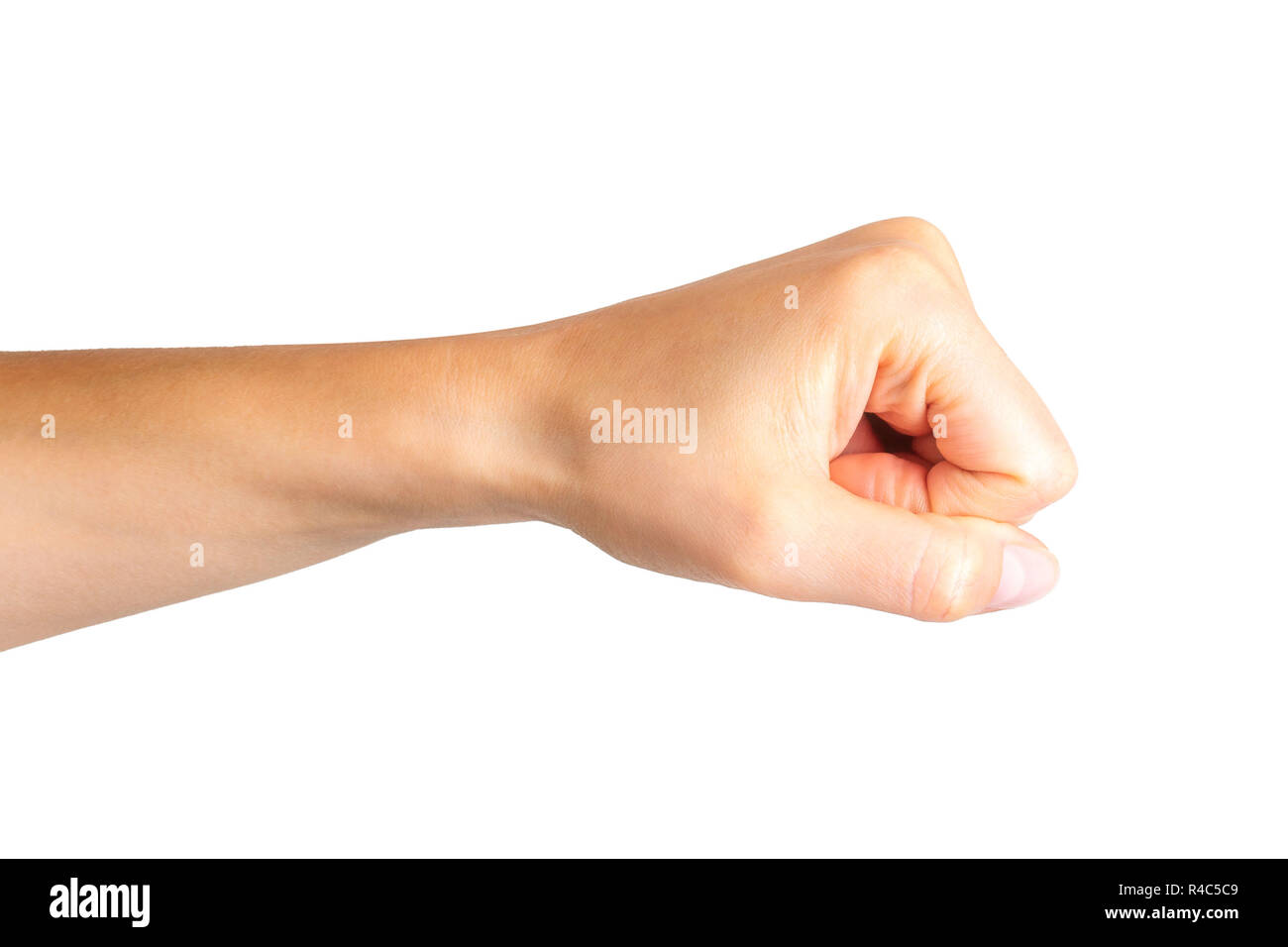 Female Arm And Clenched Fist Stock Photos & Female Arm And Clenched ...