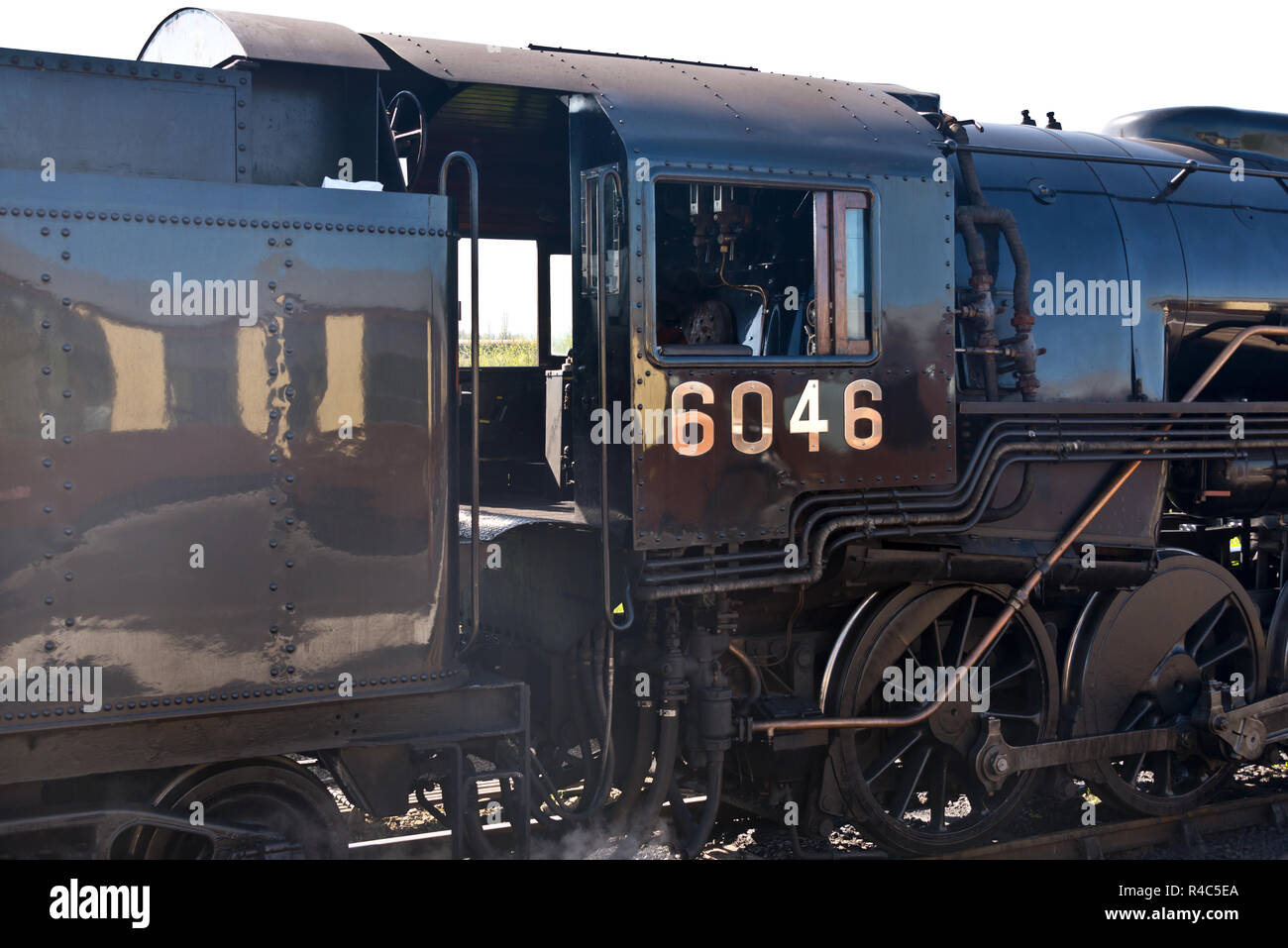 Ex-USATC S160 class consolidation steam locomotive 6046 at Bishops ...